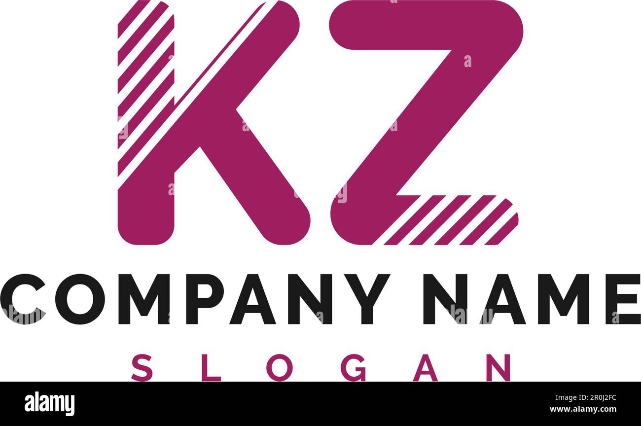 KZ Letter Logo Design. KZ letter logo Vector Illustration - Vector ...