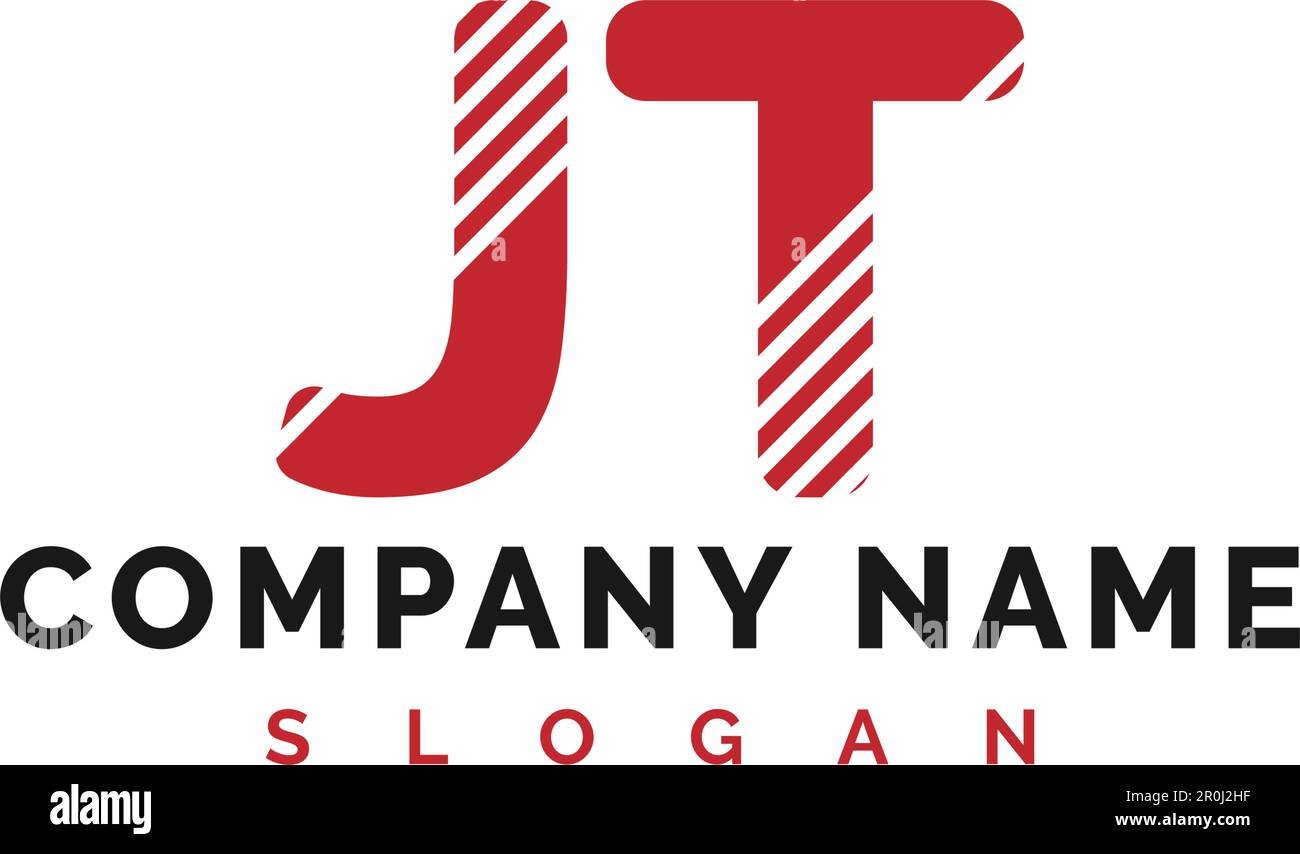 JT Letter Logo Design. JT letter logo Vector Illustration - Vector Stock Vector Image & Art - Alamy