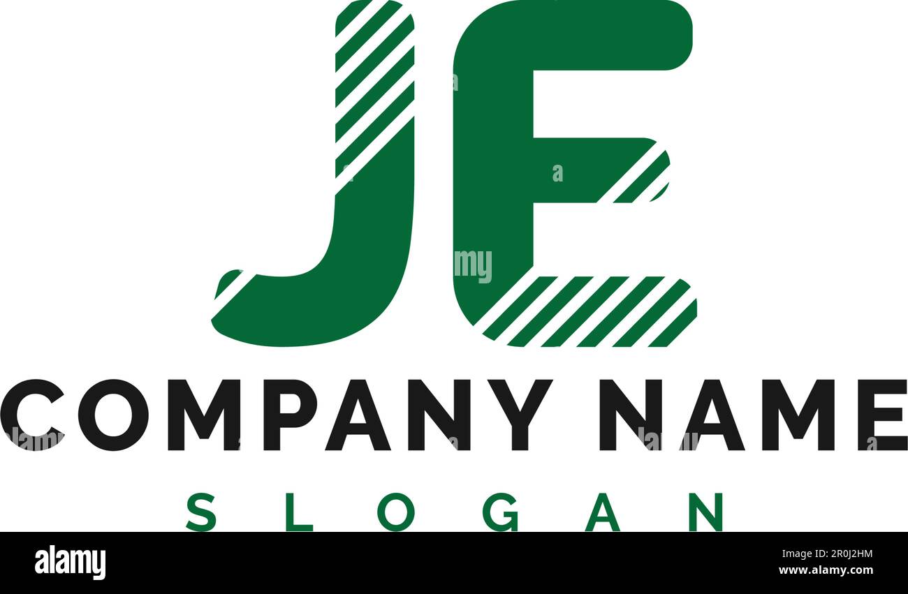 KE Letter Logo Design. JE letter logo Vector Illustration - Vector ...