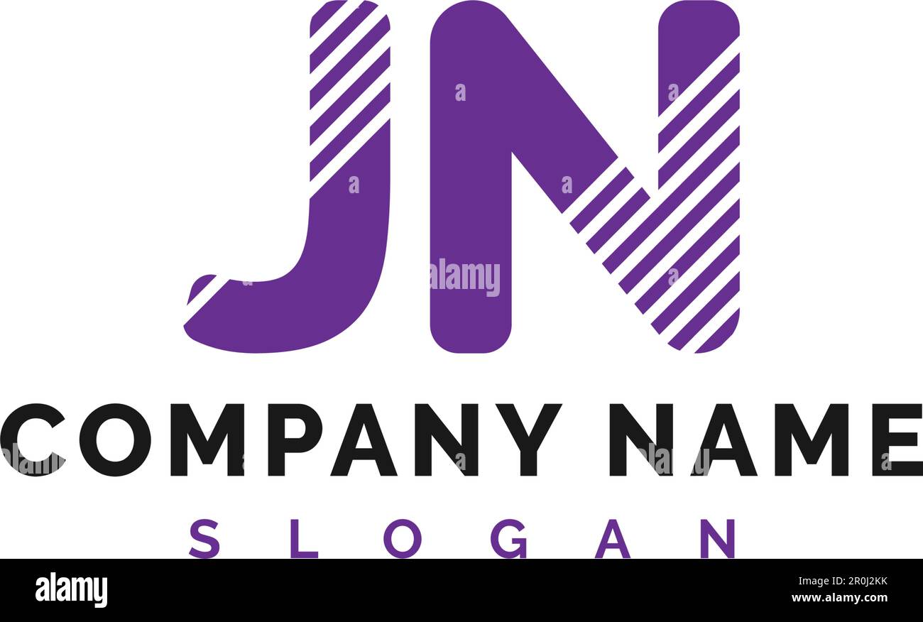 JN Letter Logo Design. JN letter logo Vector Illustration - Vector ...