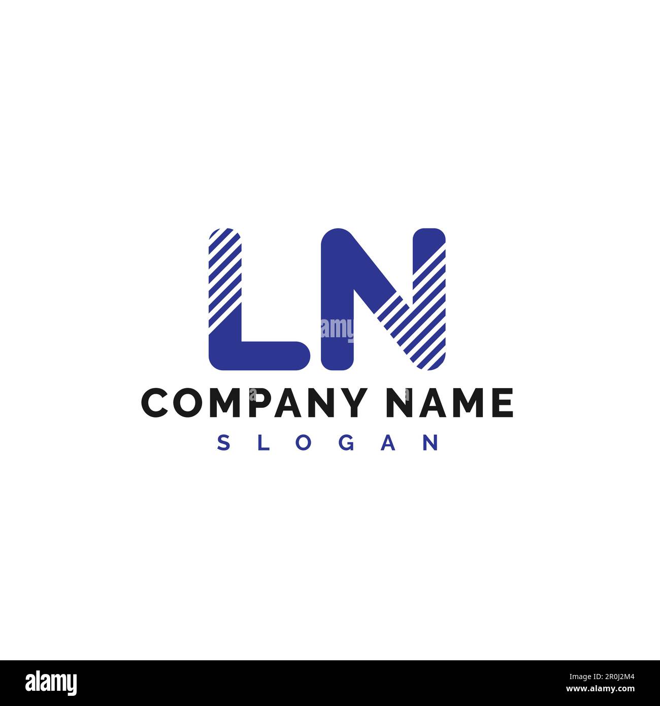 LN Letter Logo Design. LN letter logo Vector Illustration - Vector ...