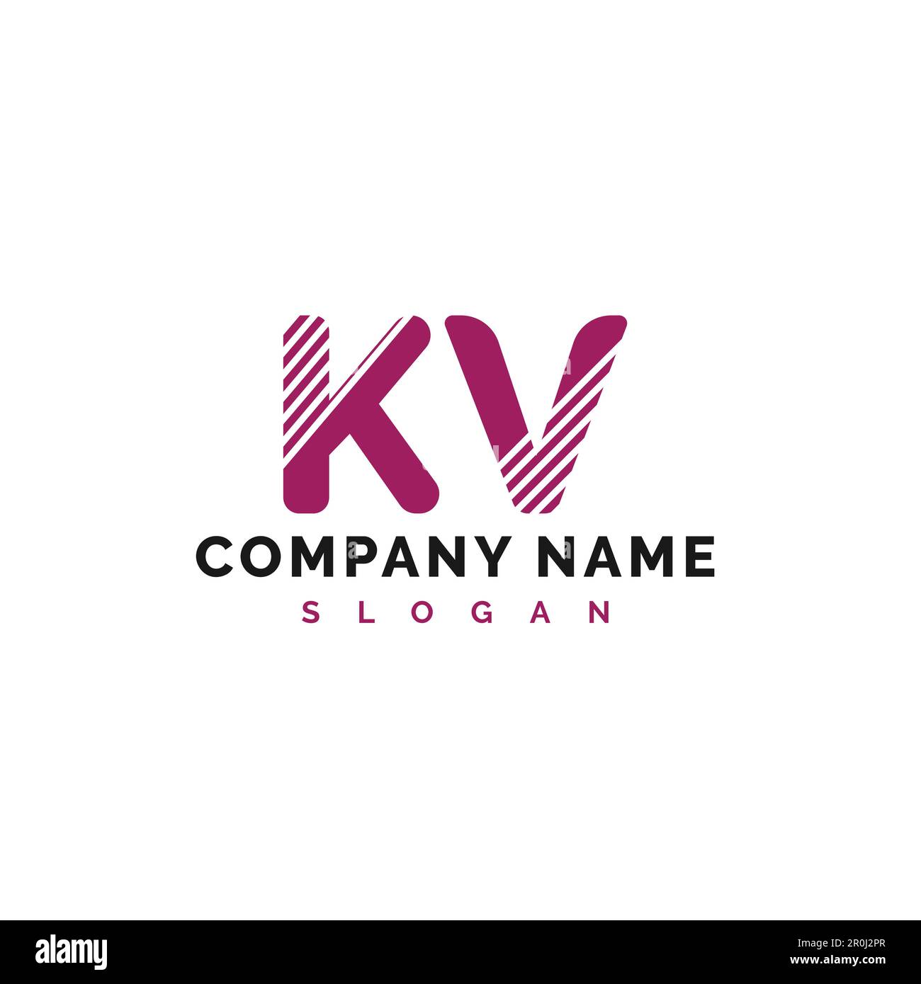 KV Letter Logo Design. KV letter logo Vector Illustration - Vector ...