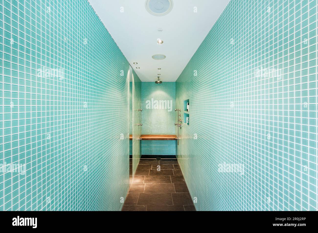 Shower inside a villa, Sauerland, Germany Stock Photo - Alamy