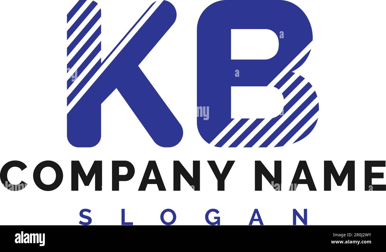 KB Letter Logo Design. KB letter logo Vector Illustration - Vector ...
