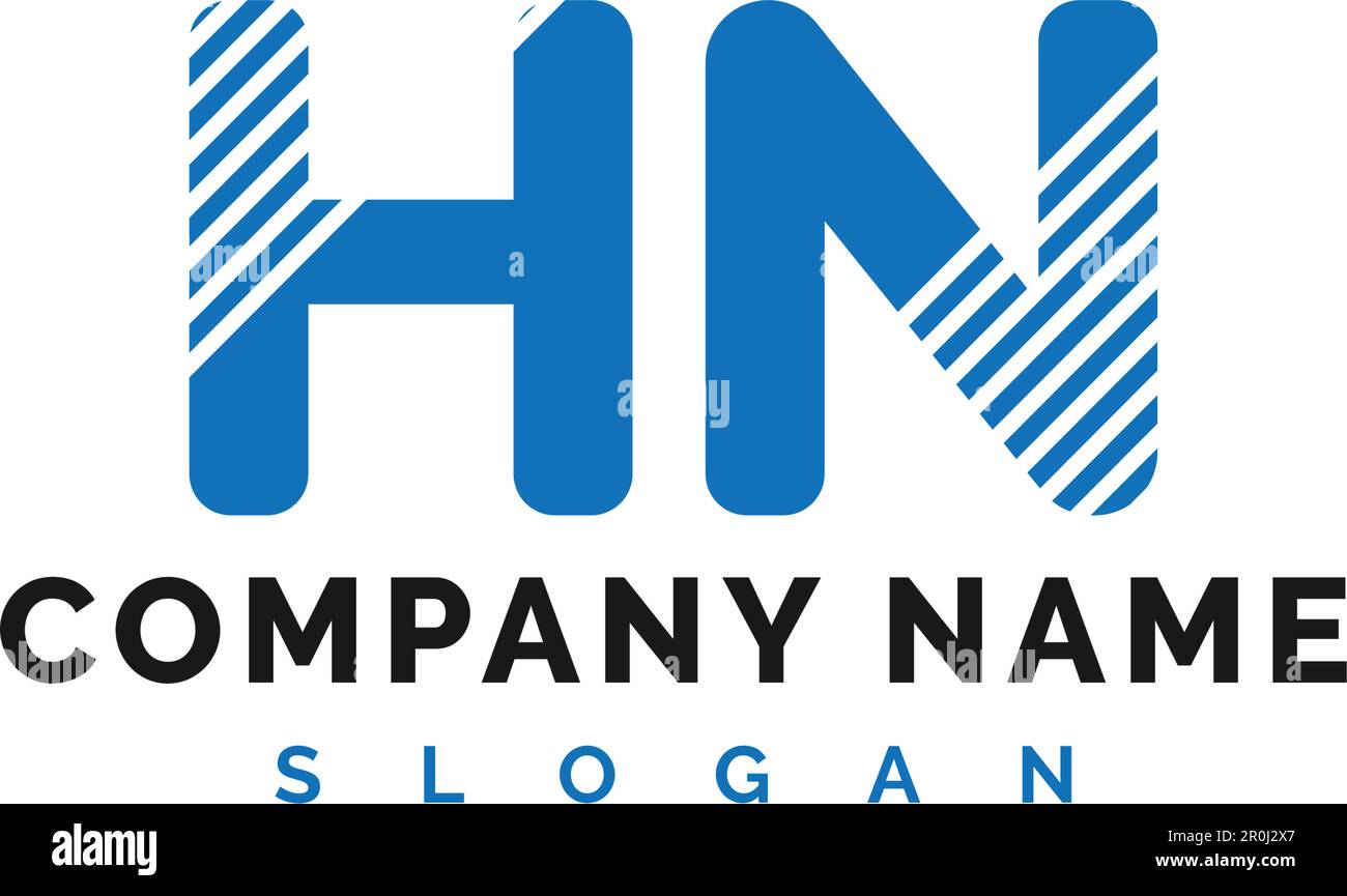 Hn letter logo Stock Vector Images - Alamy
