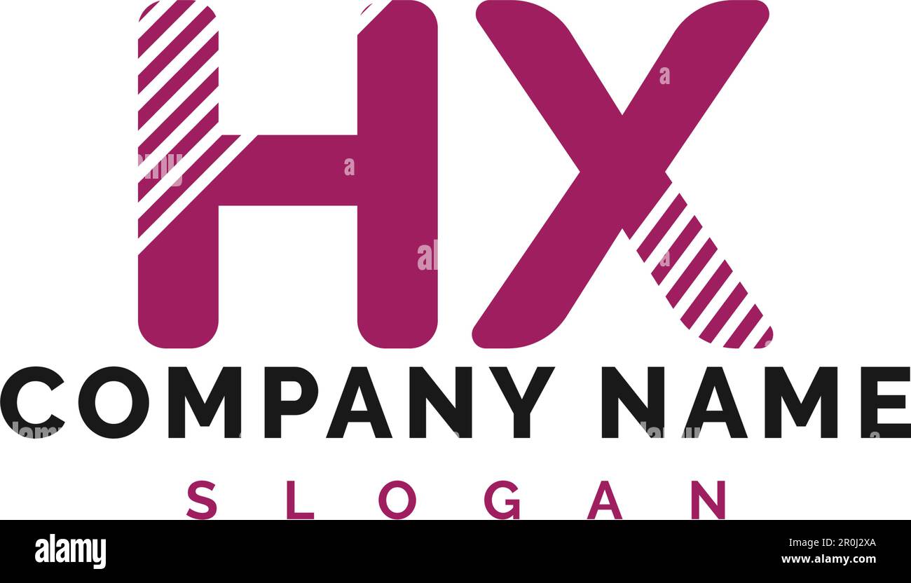 HX Letter Logo Design. HX letter logo Vector Illustration - Vector ...