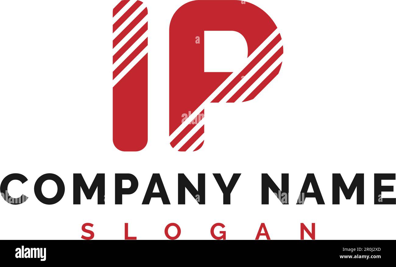 IP Letter Logo Design. IP letter logo Vector Illustration - Vector ...