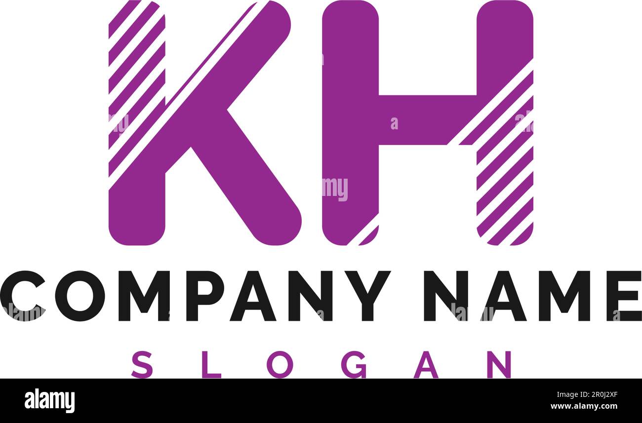 KH Letter Logo Design. KH letter logo Vector Illustration - Vector ...