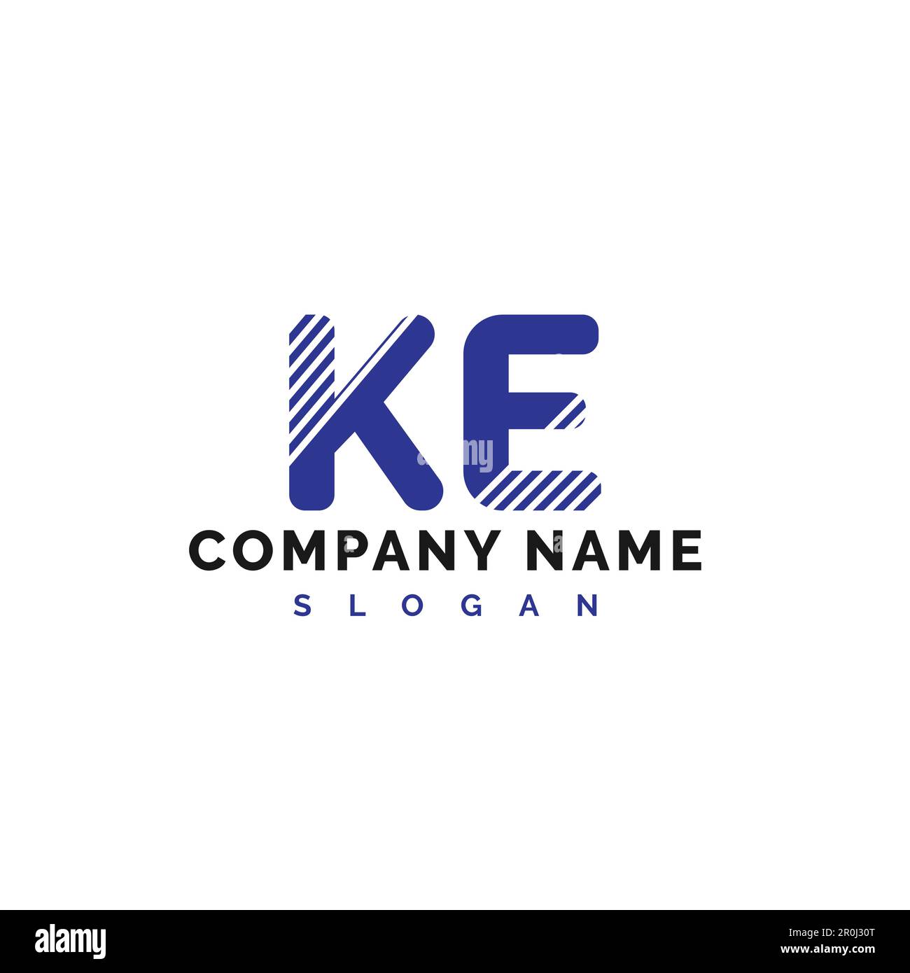 KE Letter Logo Design. Ke letter logo Vector Illustration - Vector ...