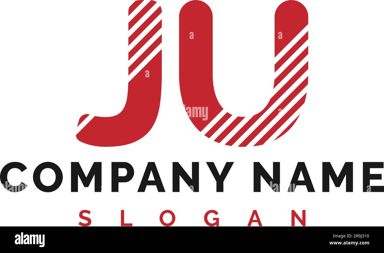 Ju Letter Logo Design. Ju letter logo Vector Illustration - Vector ...