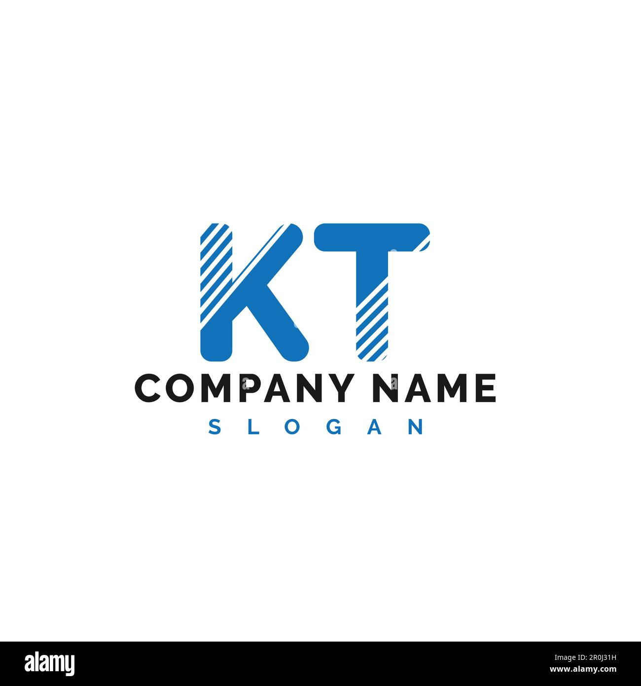 KT Letter Logo Design. KT letter logo Vector Illustration - Vector ...