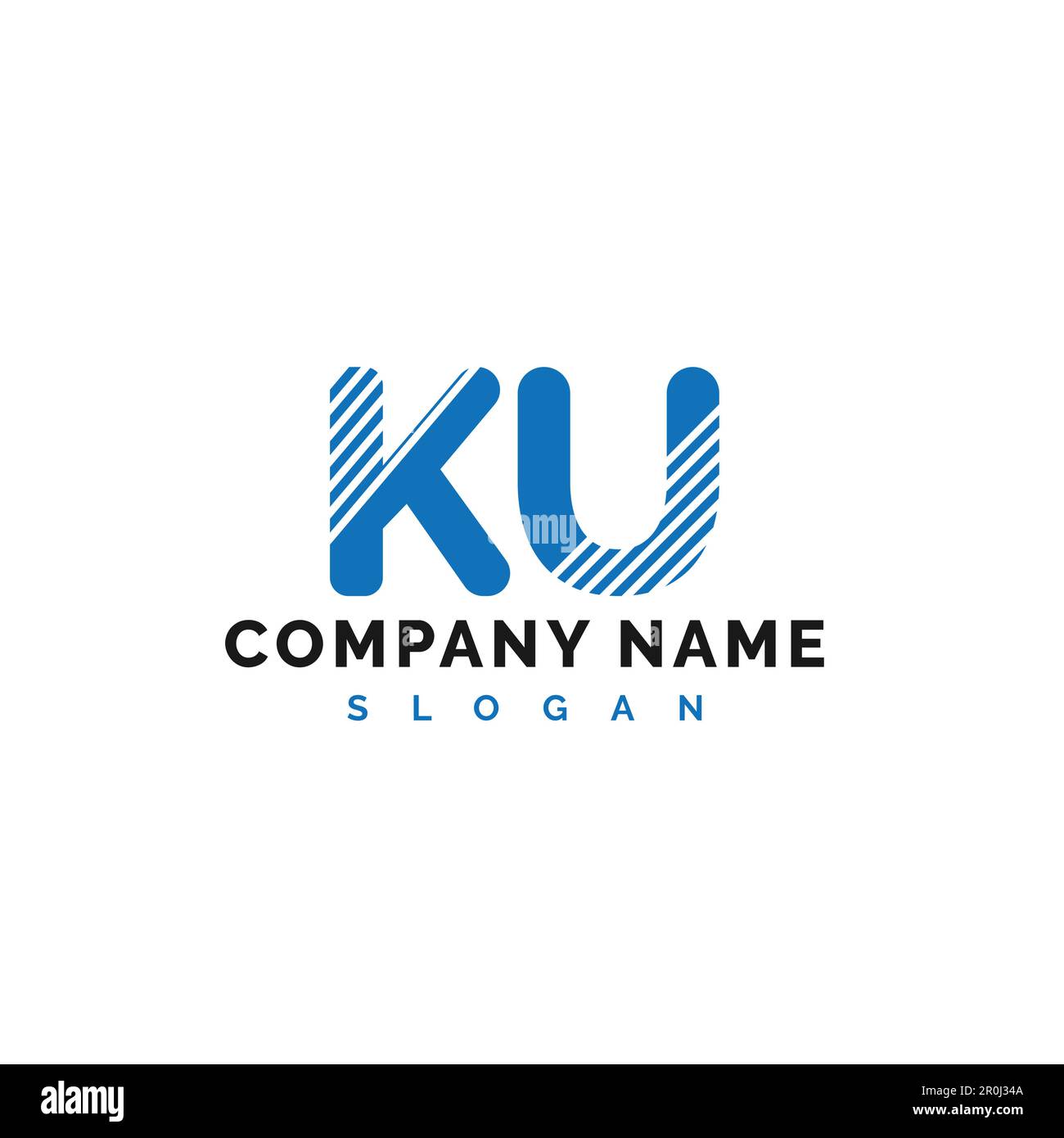 KU letter Logo Design. KU letter logo Vector Illustration - Vector ...