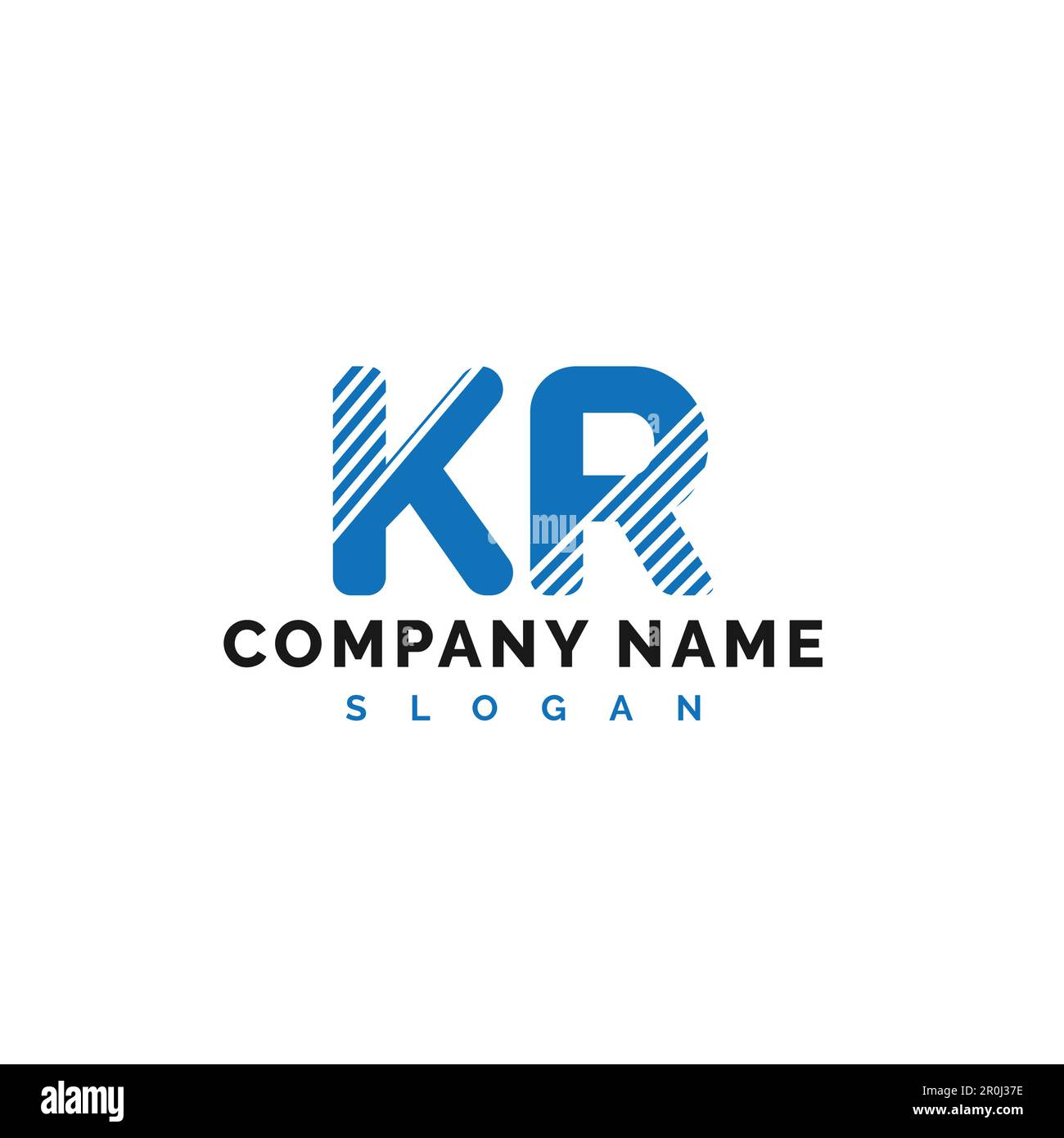 KR Letter Logo Design. KR letter logo Vector Illustration - Vector ...