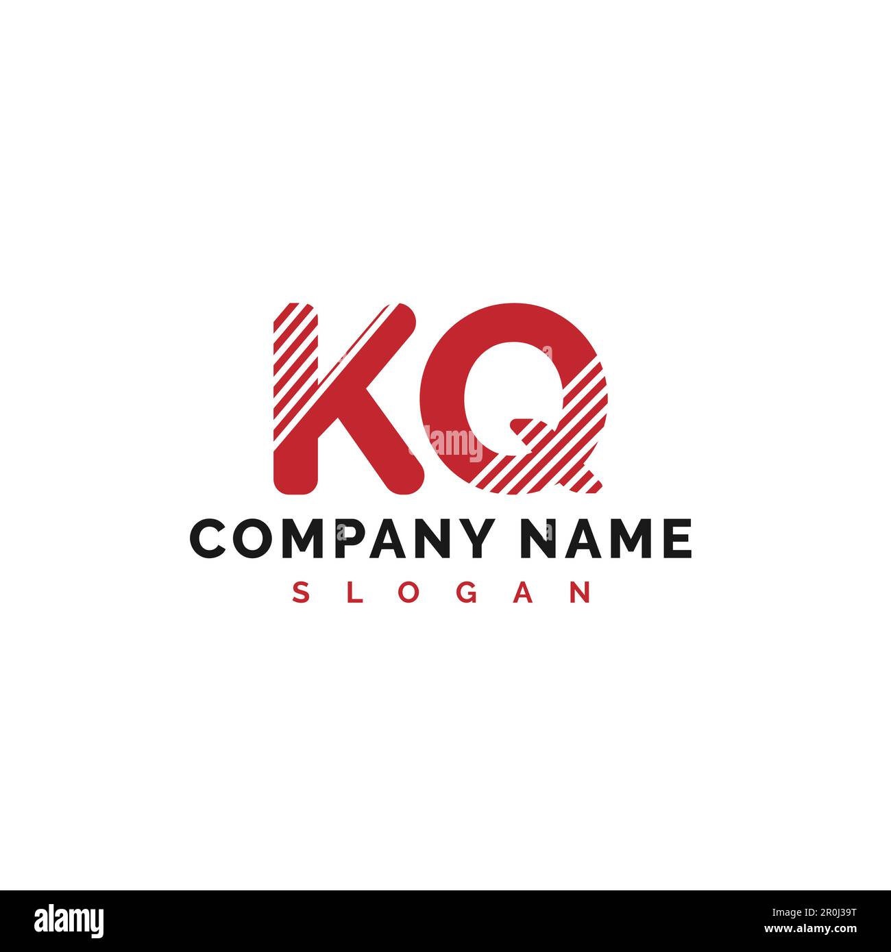KQ Letter Logo Design. KQ letter logo Vector Illustration - Vector ...