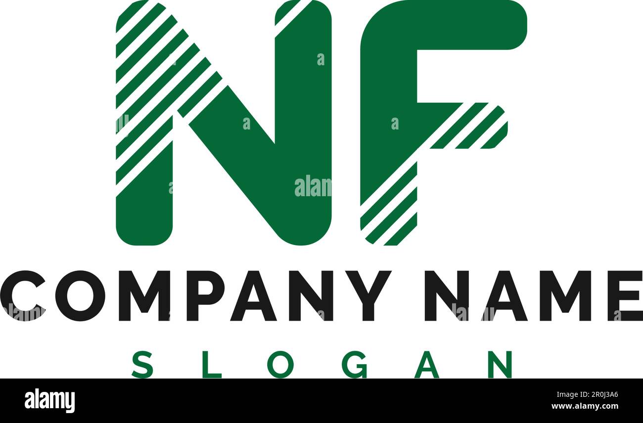 NF Letter Logo Design. NF letter logo Vector Illustration - Vector ...