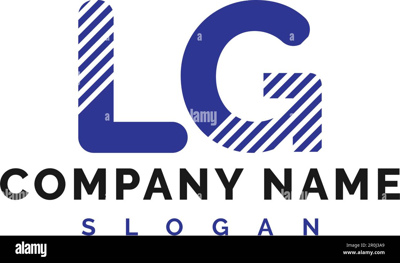 LG Letter Logo Design. LG letter logo Vector Illustration - Vector ...