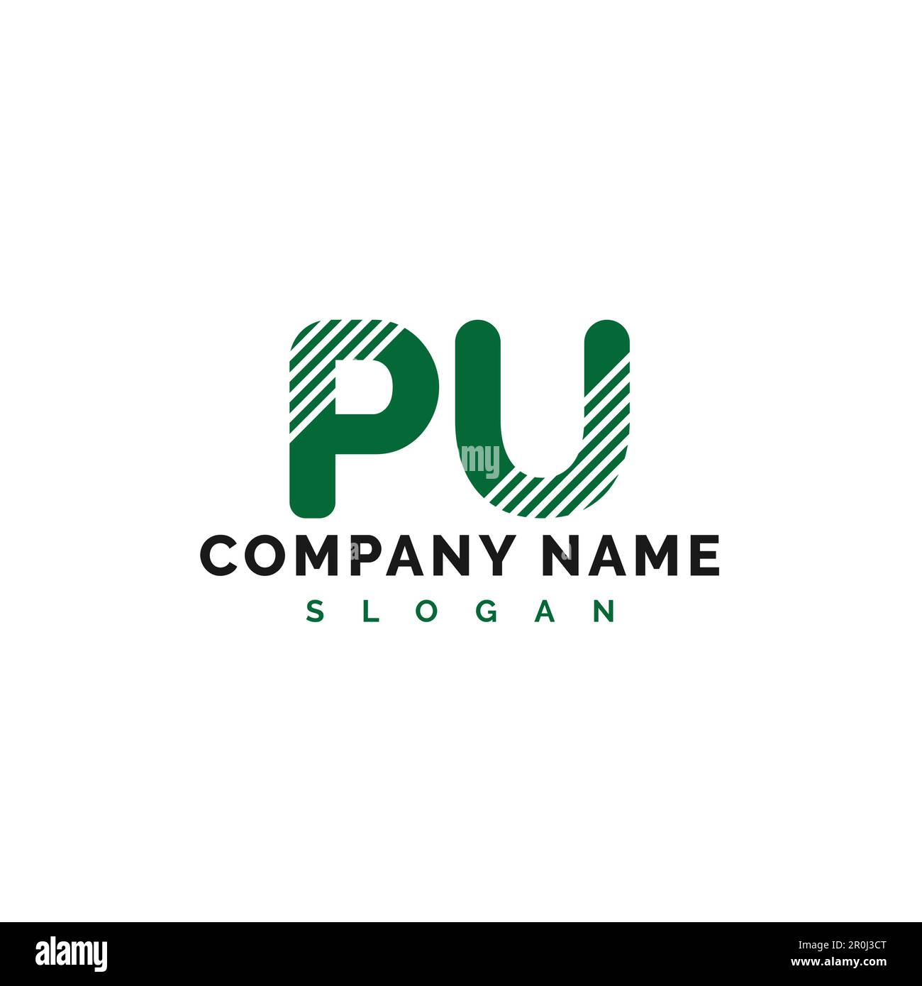 PU Letter Logo Design. PU letter logo Vector Illustration - Vector ...