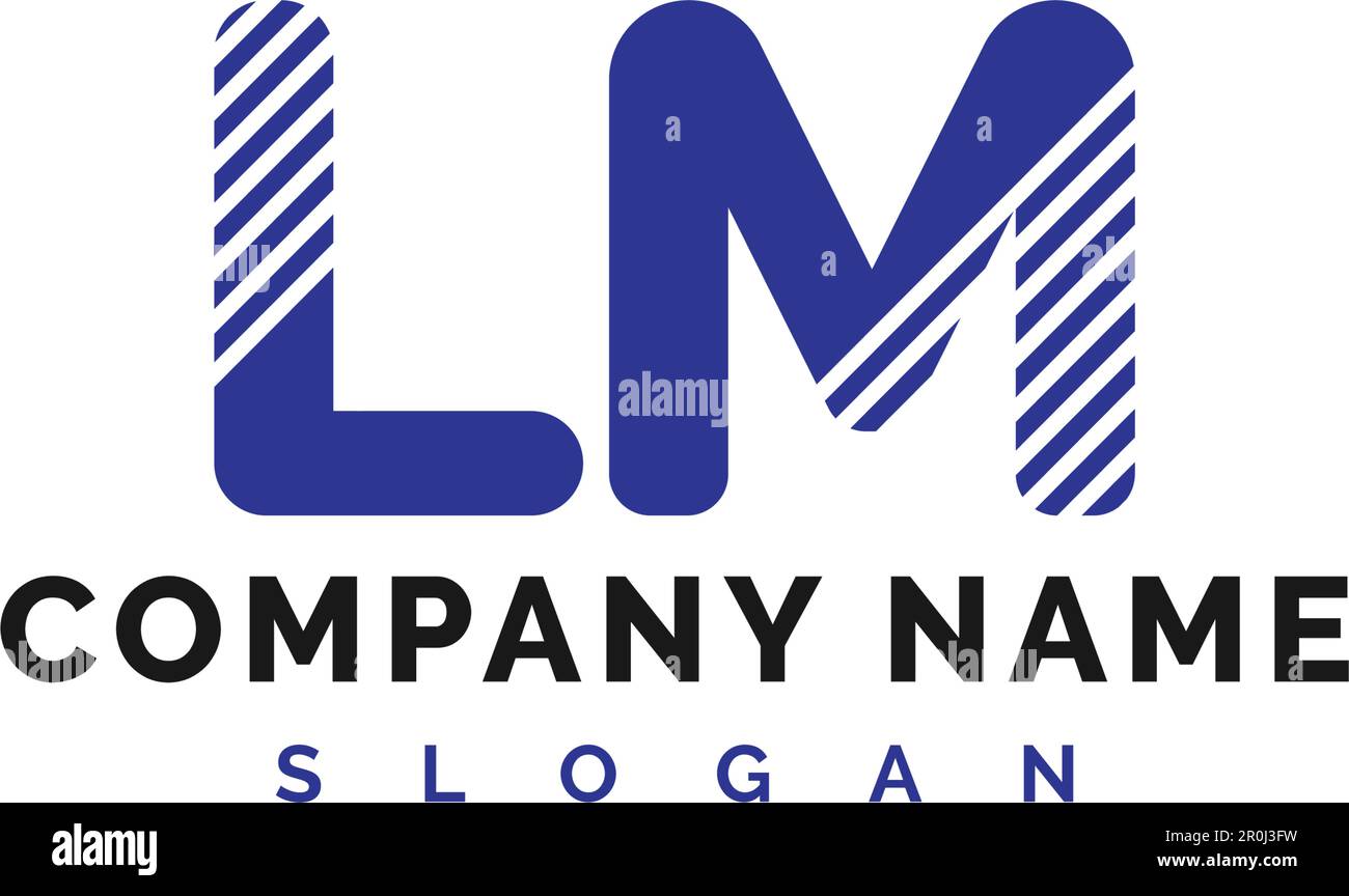 LM Letter Logo Design. LM letter logo Vector Illustration - Vector ...