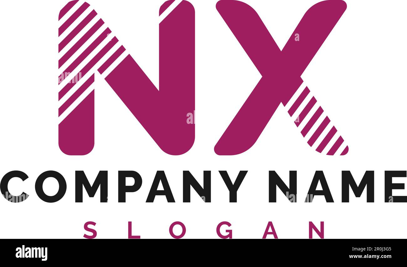 NX Letter Logo Design. NX letter logo Vector Illustration - Vector ...