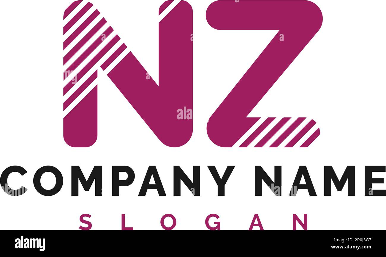 NZ Letter Logo Design. NZ letter logo Vector Illustration - Vector ...