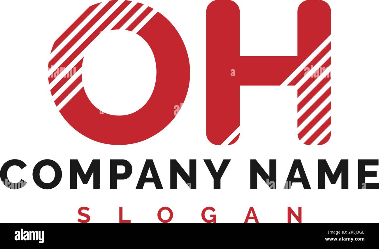 OH Letter Logo Design. OH letter logo Vector Illustration - Vector ...