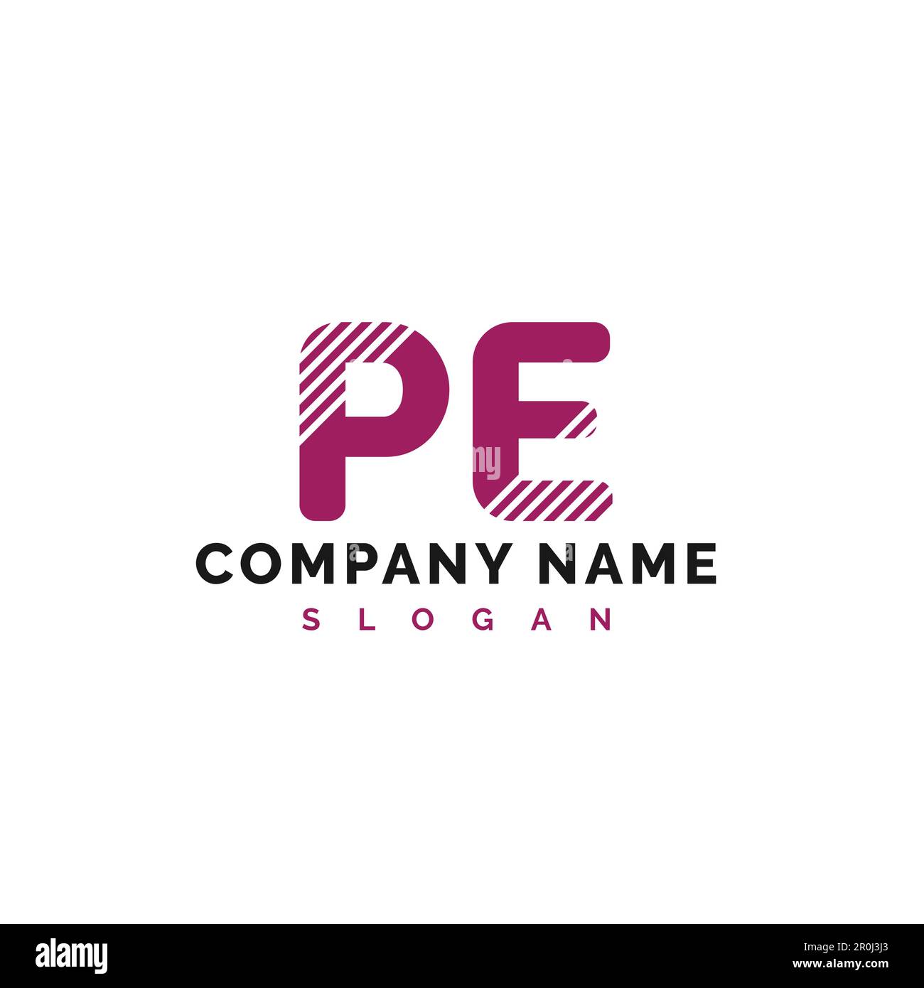 PE Letter Logo Design. PE letter logo Vector Illustration - Vector ...