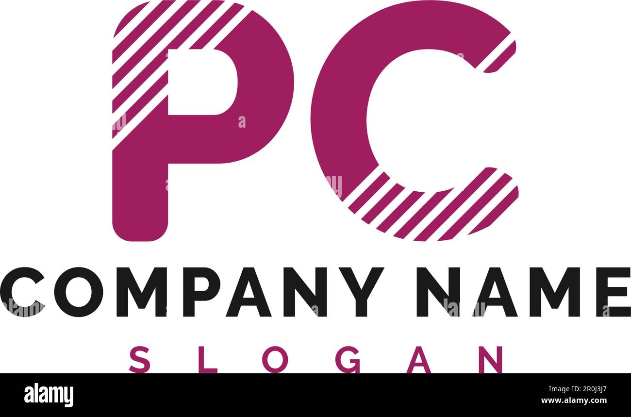 PC Letter Logo Design. PC letter logo Vector Illustration - Vector ...