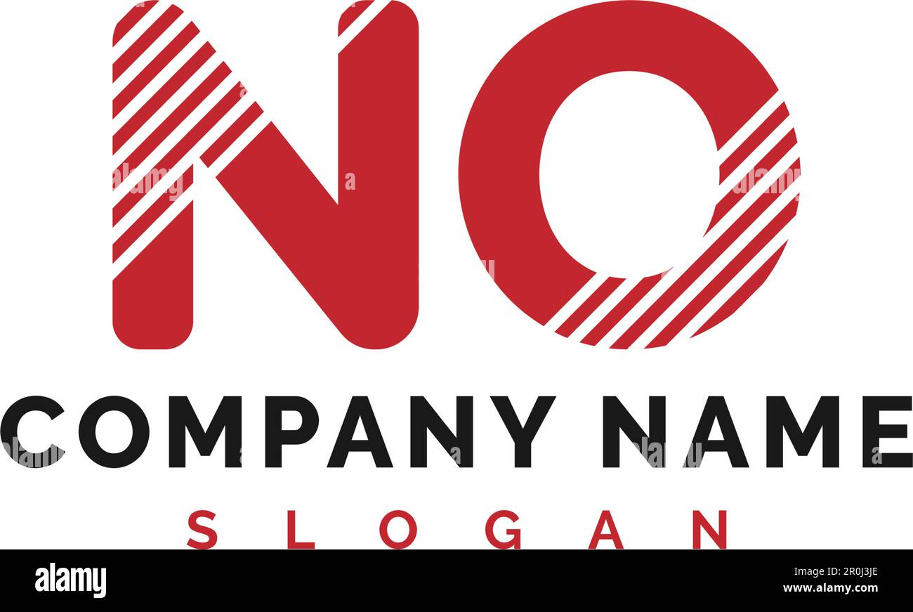 NO Letter Logo Design. NO letter logo Vector Illustration - Vector ...
