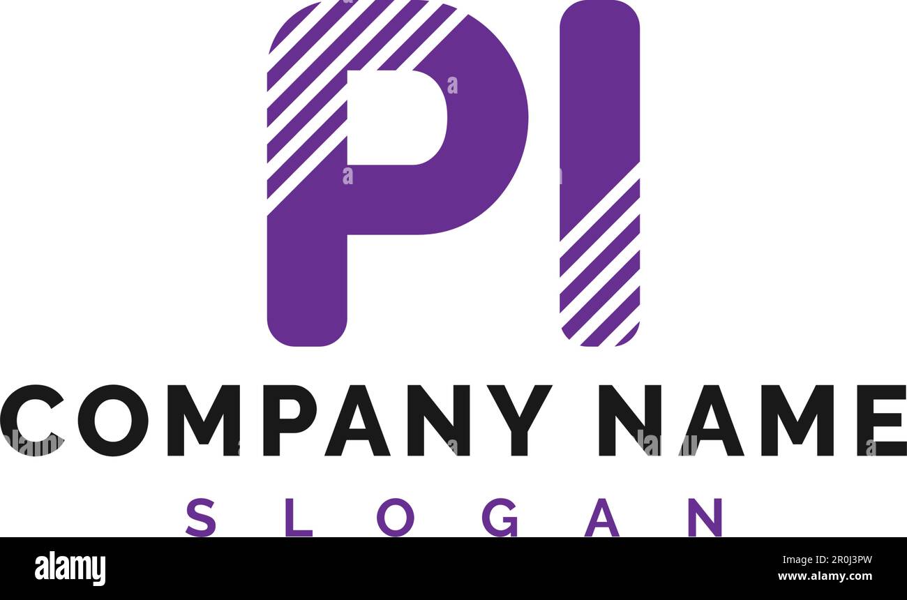 PI Letter Logo Design. PI letter logo Vector Illustration - Vector ...