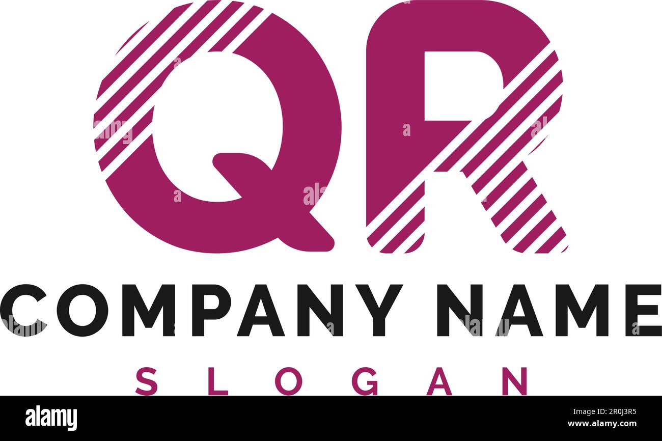 QR Letter Logo Design. QR letter logo Vector Illustration - Vector ...