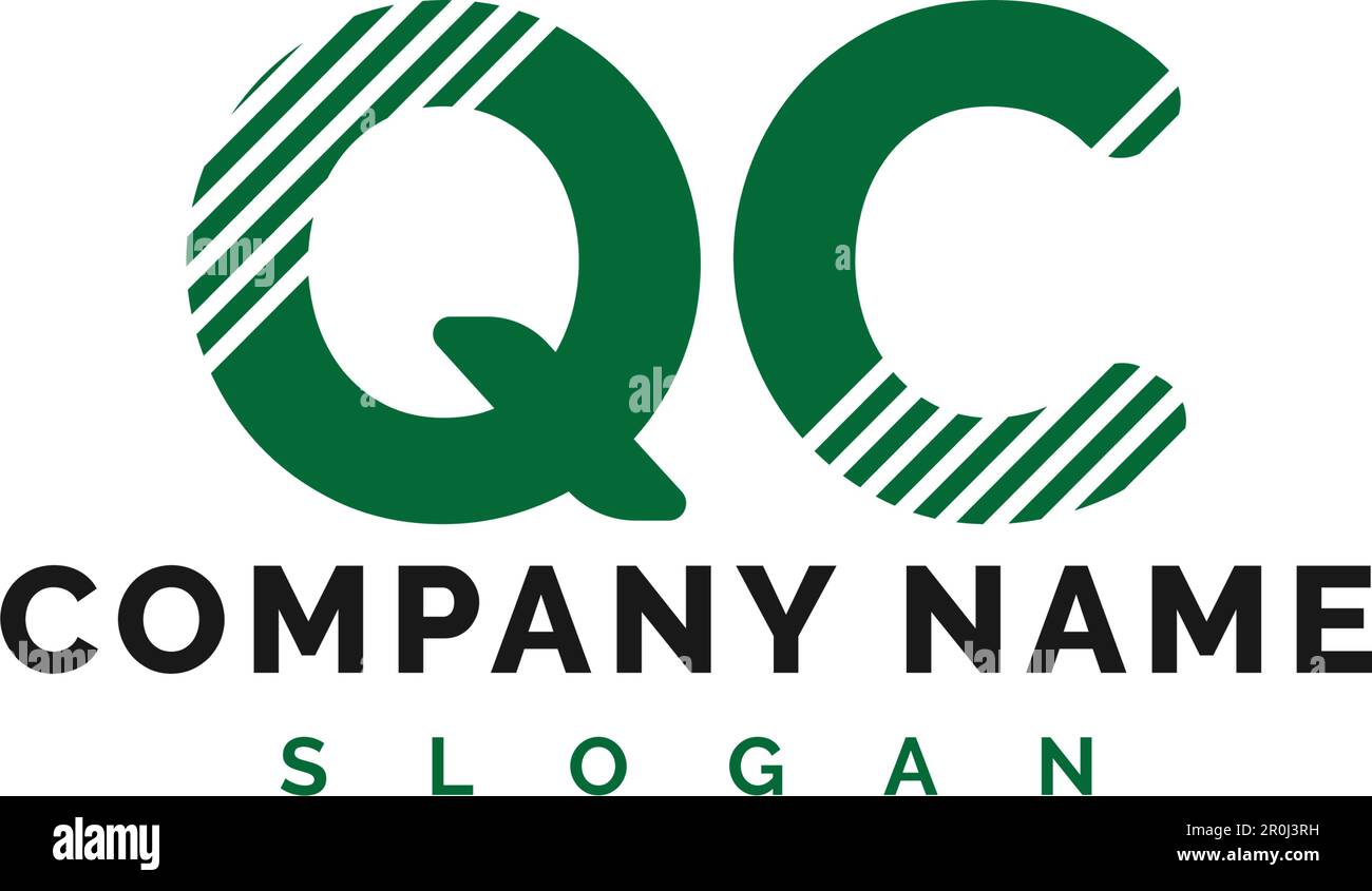 QC Letter Logo Design. QC letter logo Vector Illustration - Vector ...