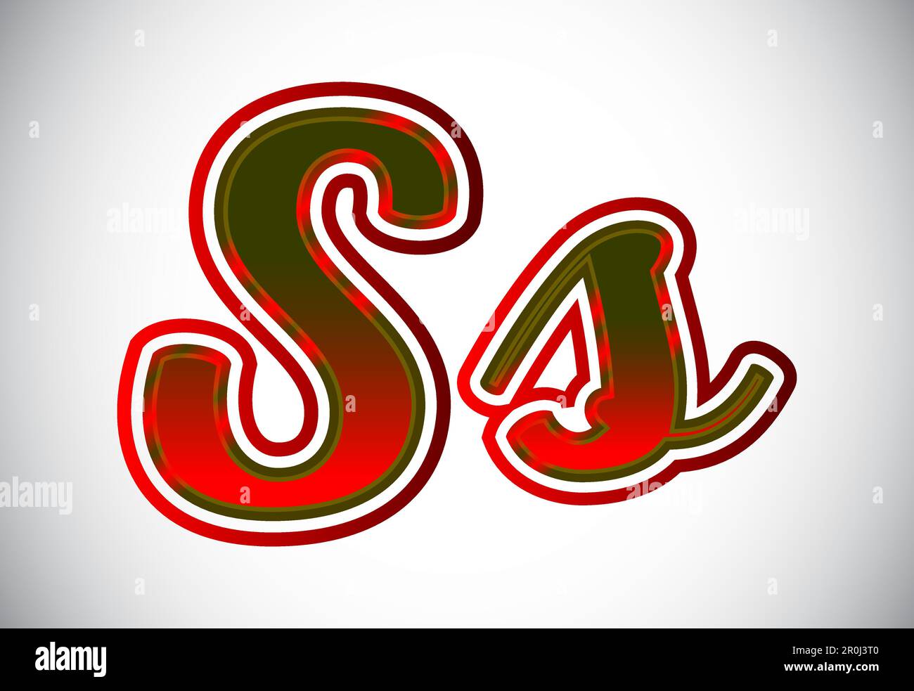 English Upper And Lower Case Letter. Graphic Alphabet Symbol For ...