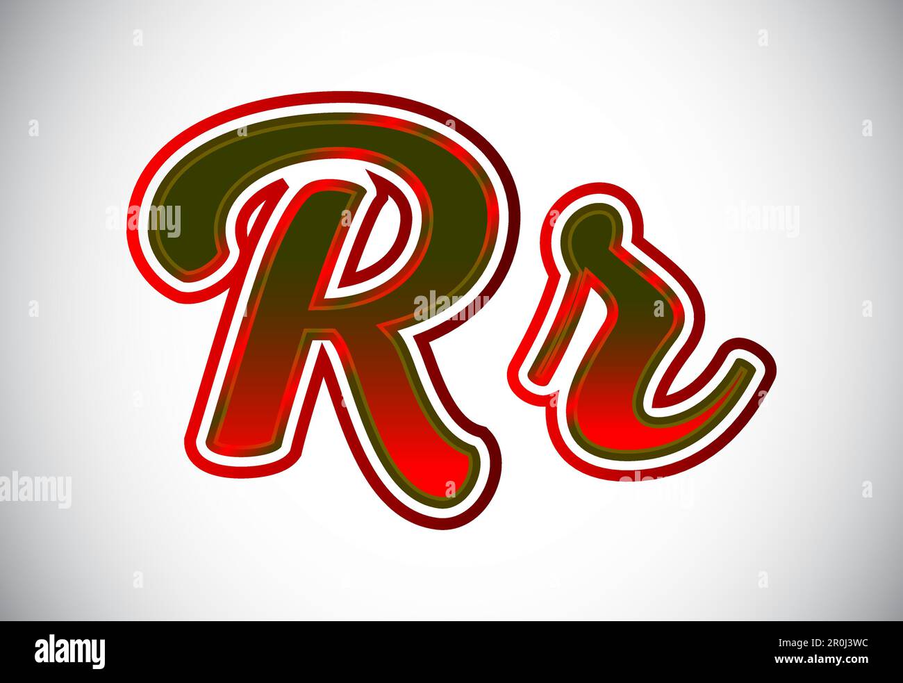 English Upper And Lower Case Letter. Graphic Alphabet Symbol For ...