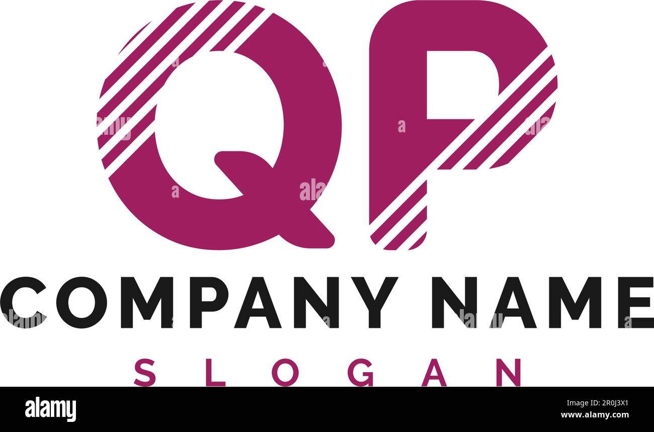 QP Letter Logo Design. QP letter logo Vector Illustration - Vector ...