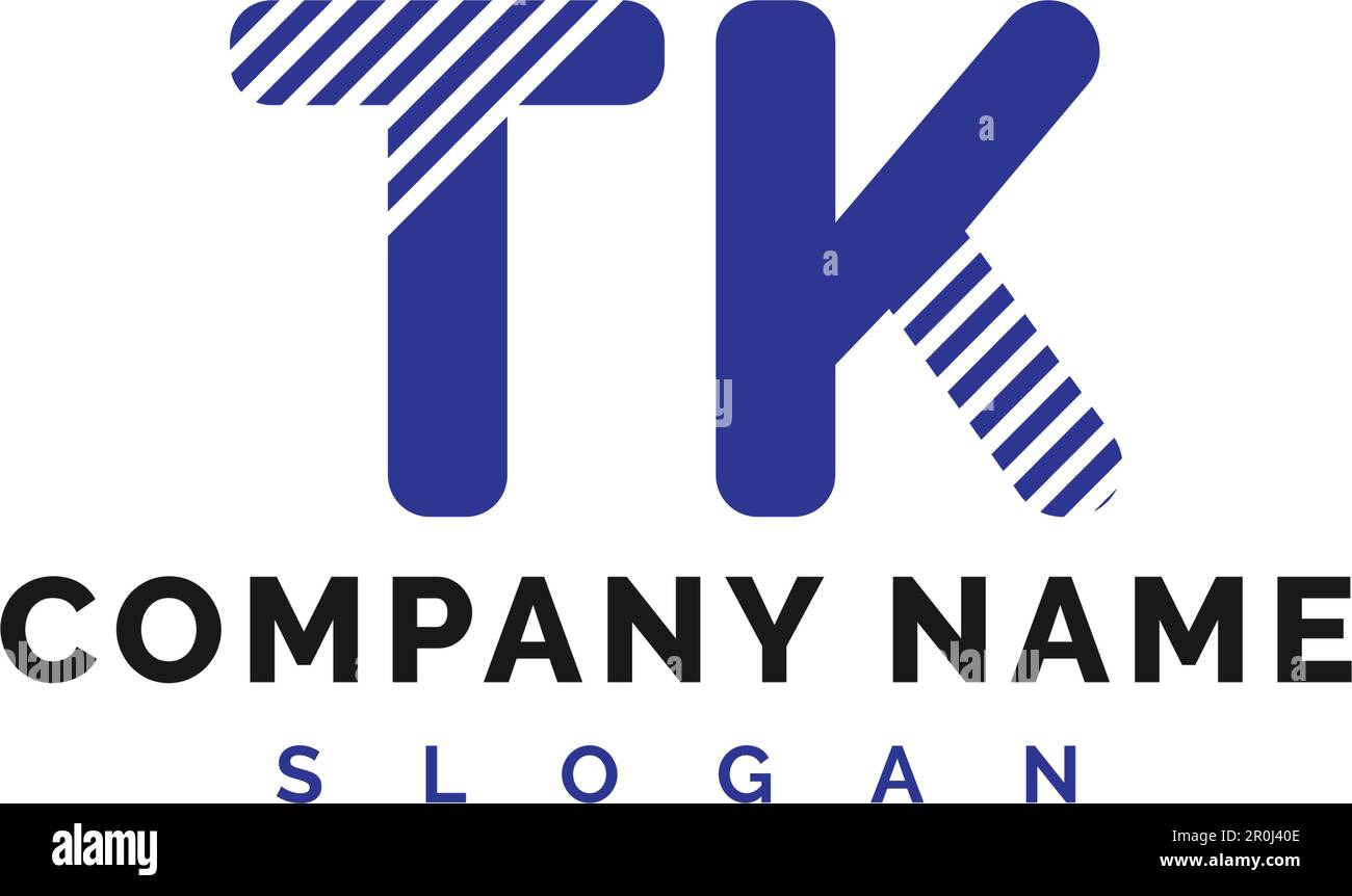 TK Letter Logo Design. TK letter logo Vector Illustration - Vector ...