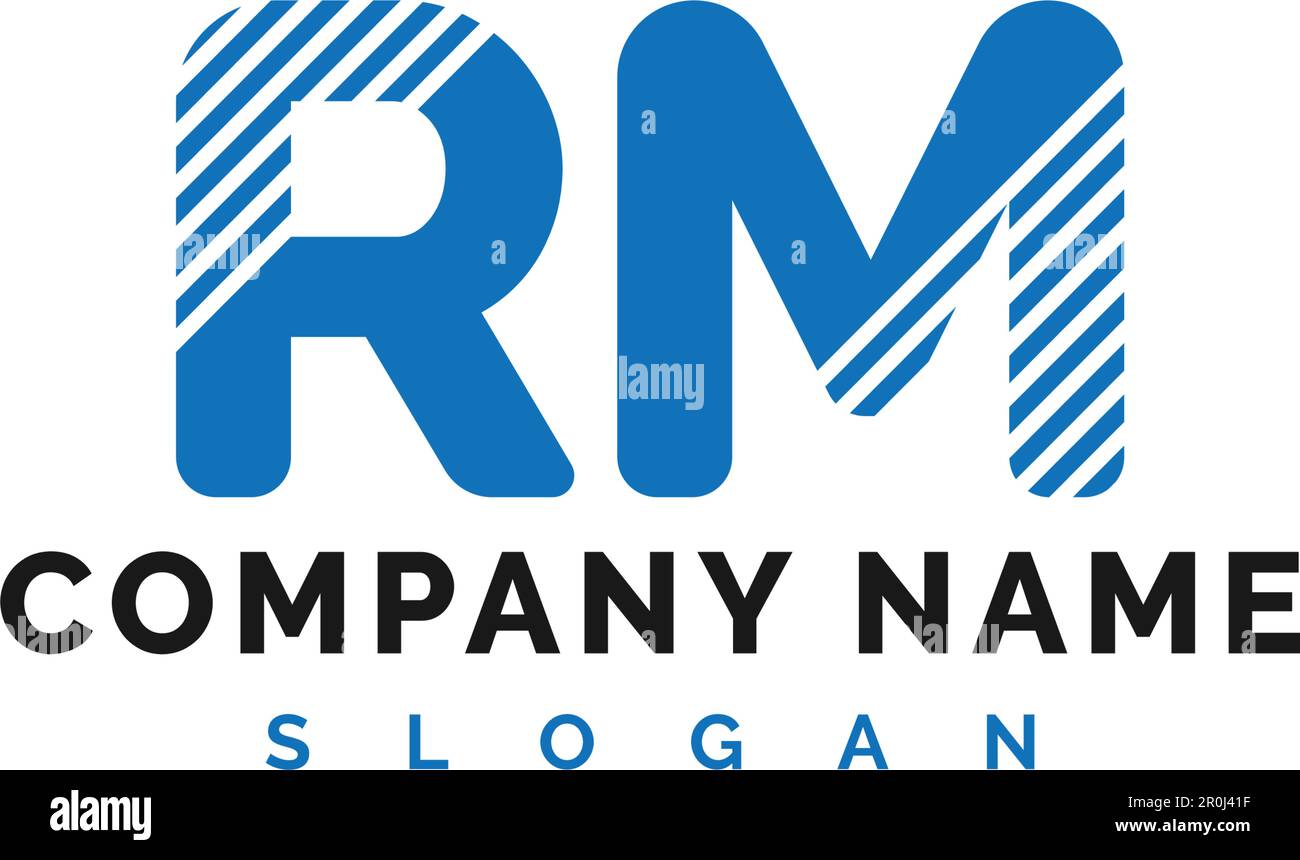RM Letter Logo Design. RM letter logo Vector Illustration - Vector ...