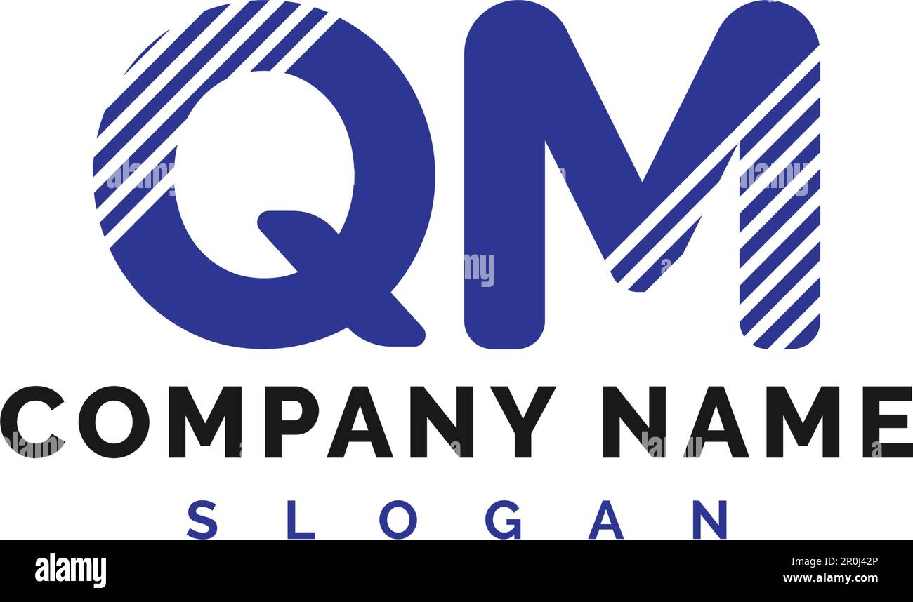 QM Letter Logo Design. QM letter logo Vector Illustration - Vector ...