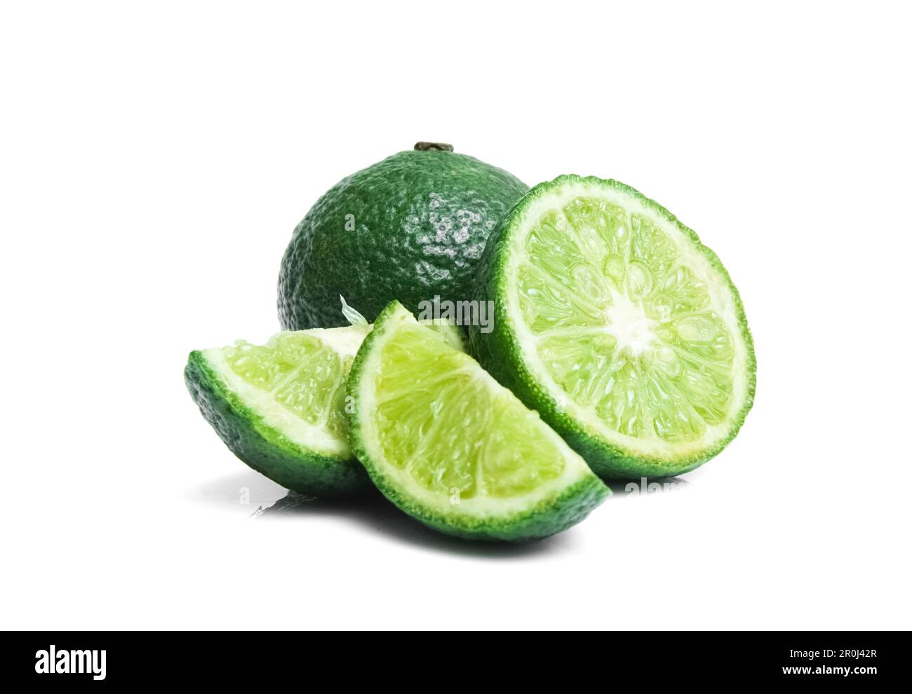 Lime closeup isolated on white background Stock Photo - Alamy