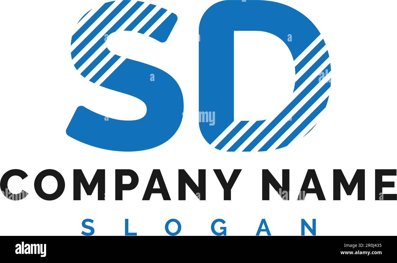 SD Letter Logo Design. SD letter logo Vector Illustration - Vector ...