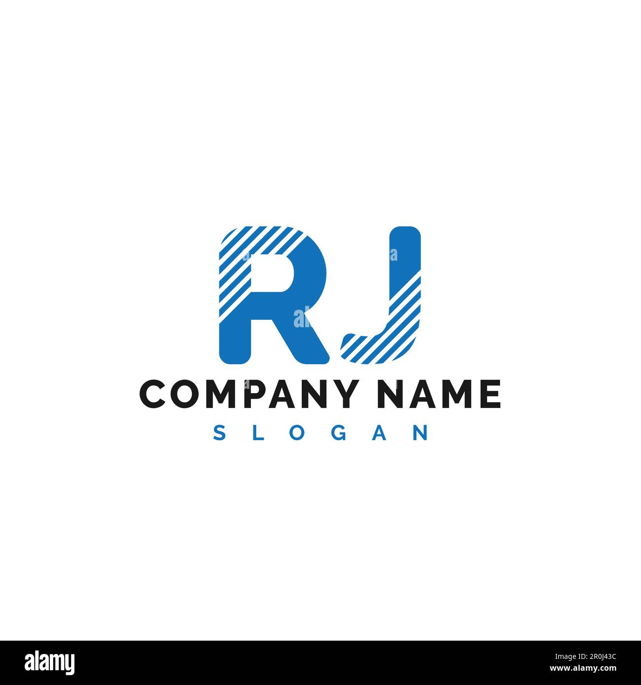 RJ Letter Logo Design. RJ letter logo Vector Illustration - Vector ...