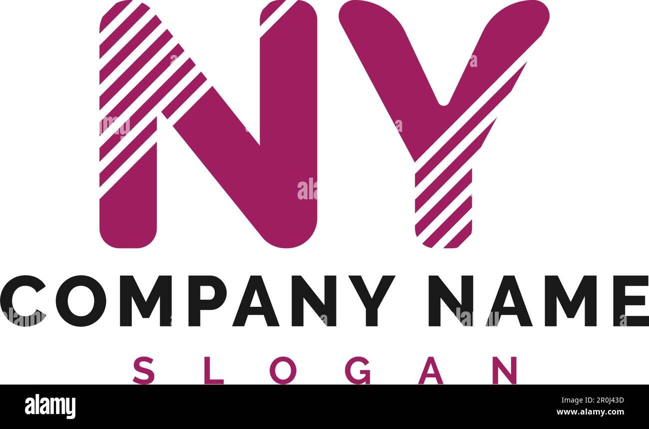Ny letter logo hi-res stock photography and images - Alamy