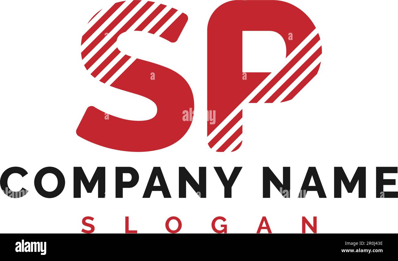 SP Letter Logo Design. SP letter logo Vector Illustration - Vector ...