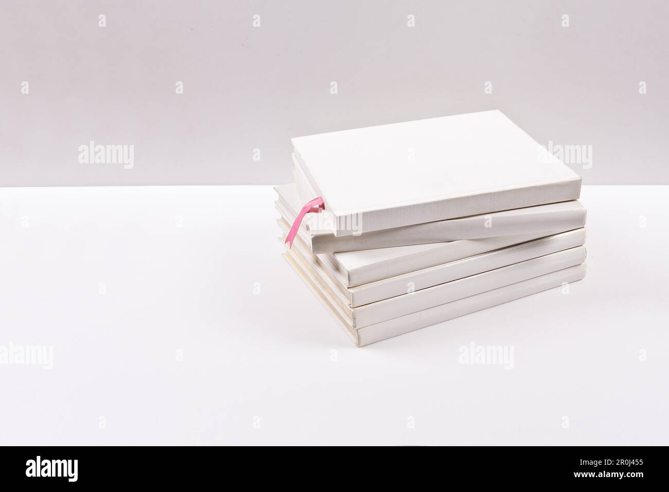 Stack of books on a white background. Back to school concept Stock ...