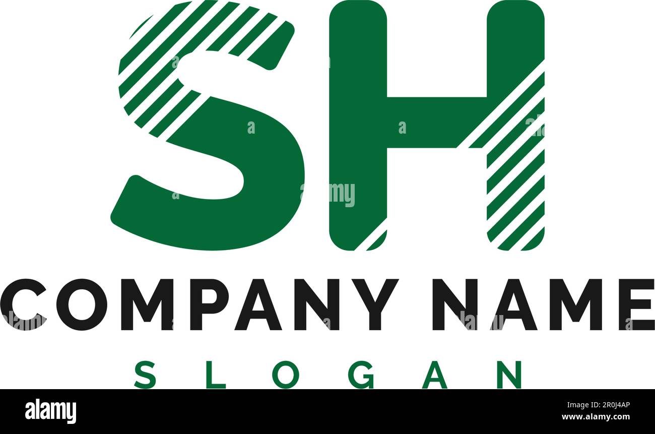 SH Letter Logo Design. SH letter logo Vector Illustration - Vector ...