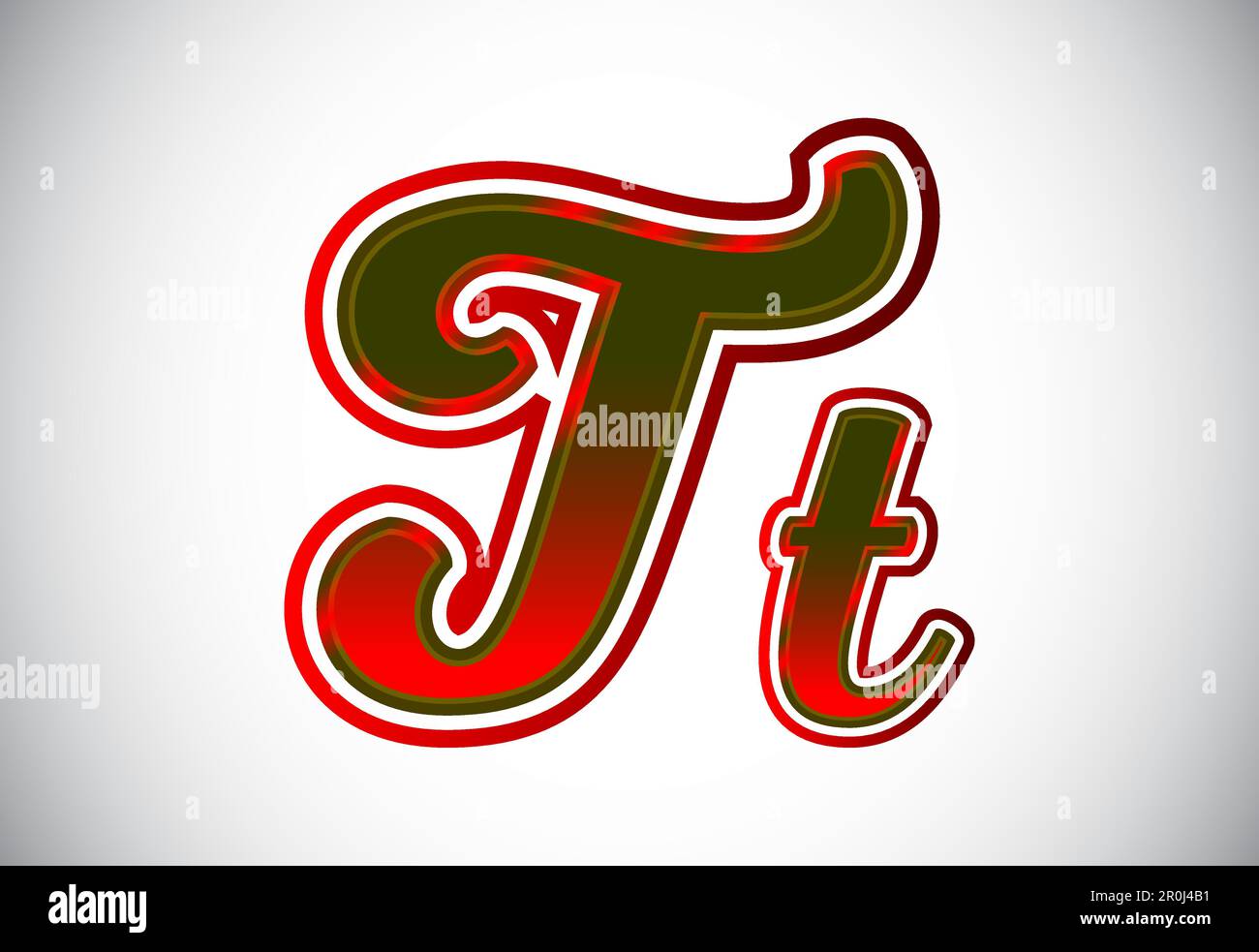 English Upper And Lower Case Letter. Graphic Alphabet Symbol For ...