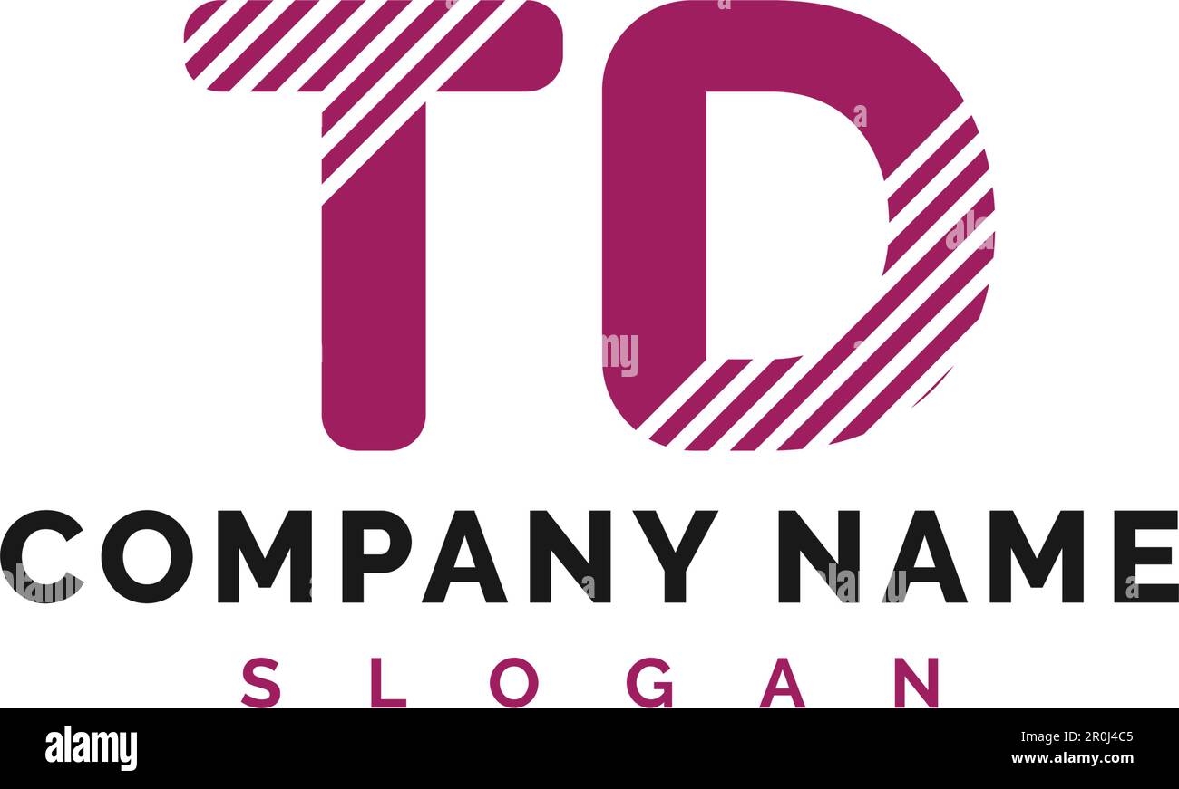 TD Letter Logo Design. TD letter logo Vector Illustration - Vector ...