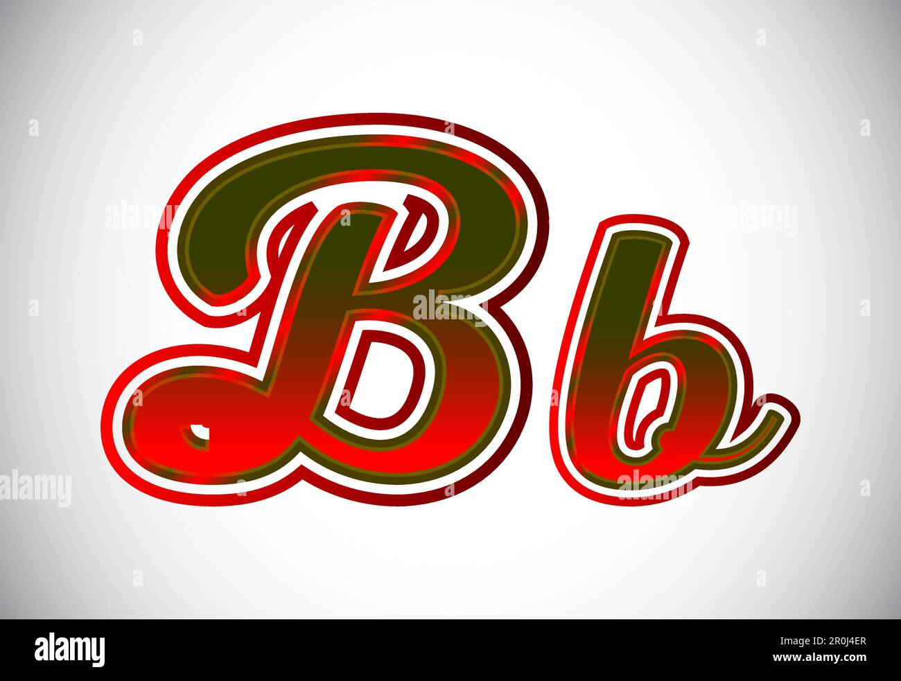 English Upper And Lower Case Letter. Graphic Alphabet Symbol For ...