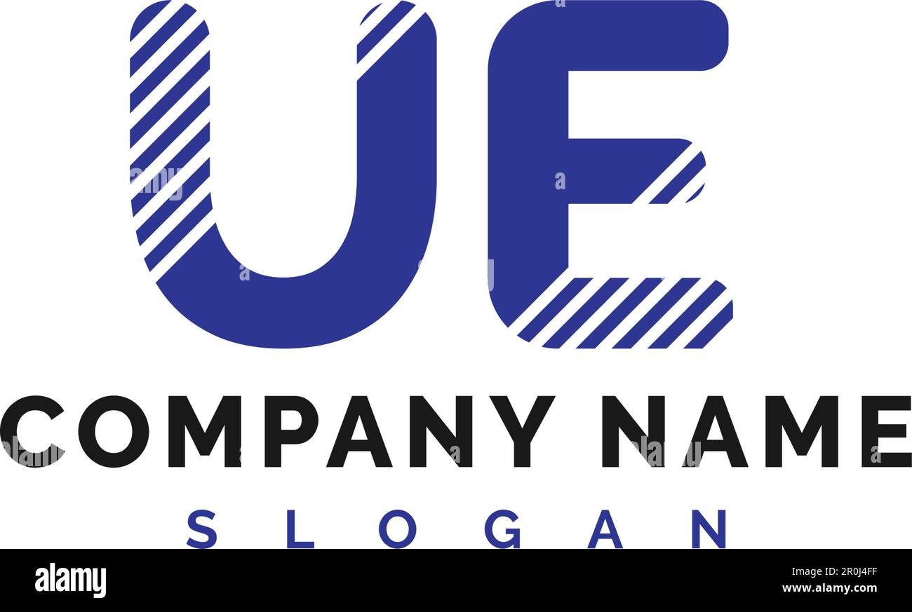 UE Letter Logo Design. UE Letter Logo Vector Illustration - Vector ...