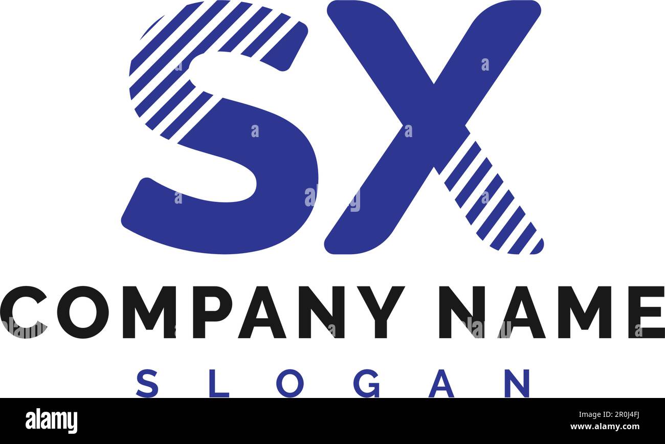 SX Letter Logo Design. SX letter logo Vector Illustration - Vector ...