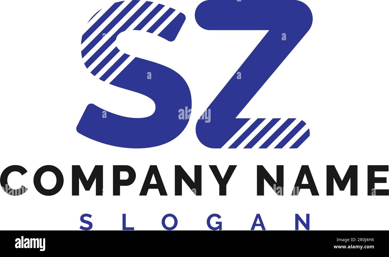 SZ Letter Logo Design. SZ letter logo Vector Illustration - Vector ...